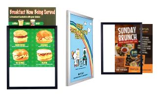 Sleek & Modern Poster Display Frames: Shop Euro Style Slide-In Sign ...