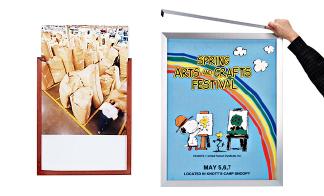 Versatile Signage Solution: Wall Mount Top & Side Loading Poster ...