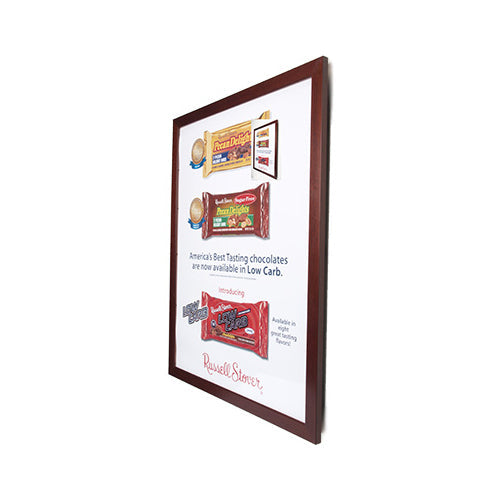 Swing Open 11x17 Frames for Posters - SwingFrame #362 Wide Wood Frame ...