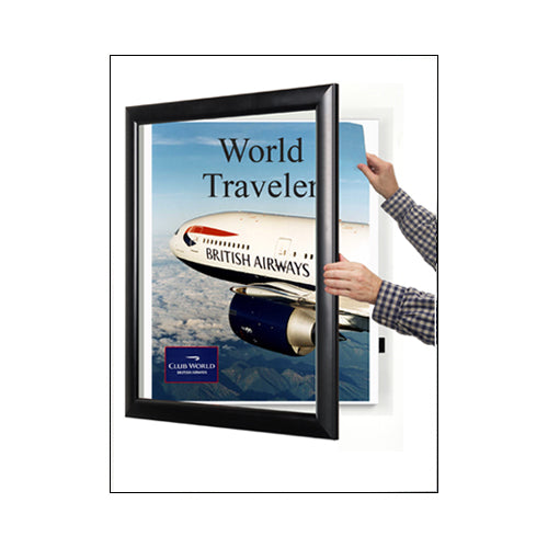 Swing Open Quick Change 24x60 Poster Display w Super Wide Face Metal ...