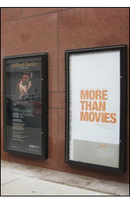 LED Lighted 36x96 Extra Large Outdoor Poster Display Case + Corkboard ...