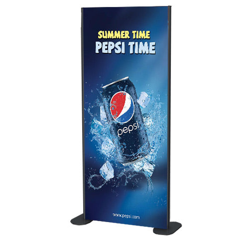 72" Modern Mount Vertical Graphics Floor Stand, Tall Expandable Poster ...