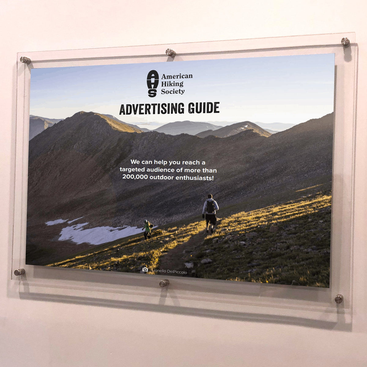30x36 Standoff Acrylic Wall Sign Holder – PosterDisplays4Sale