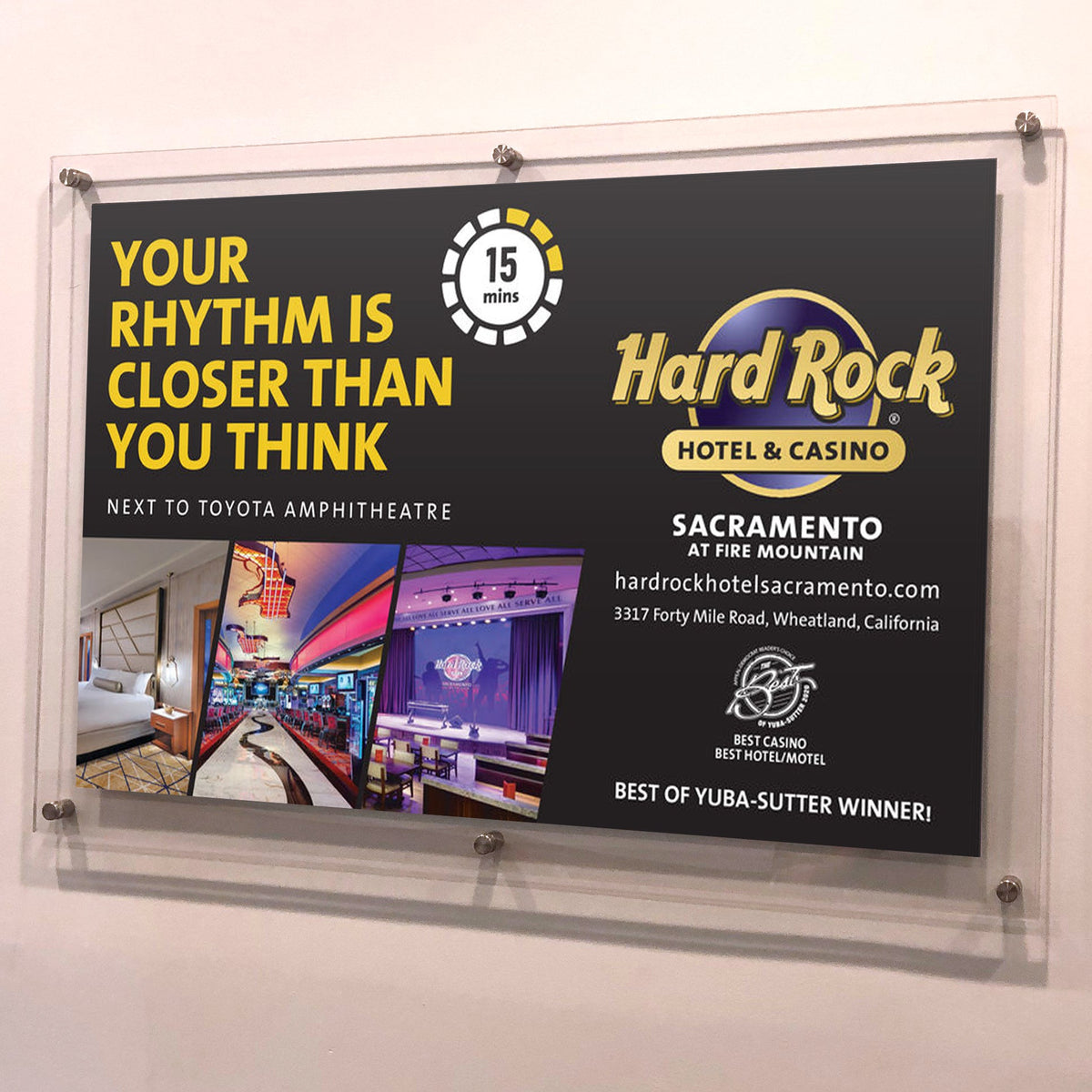 20x30 Standoff Acrylic Wall Sign Holder – PosterDisplays4Sale