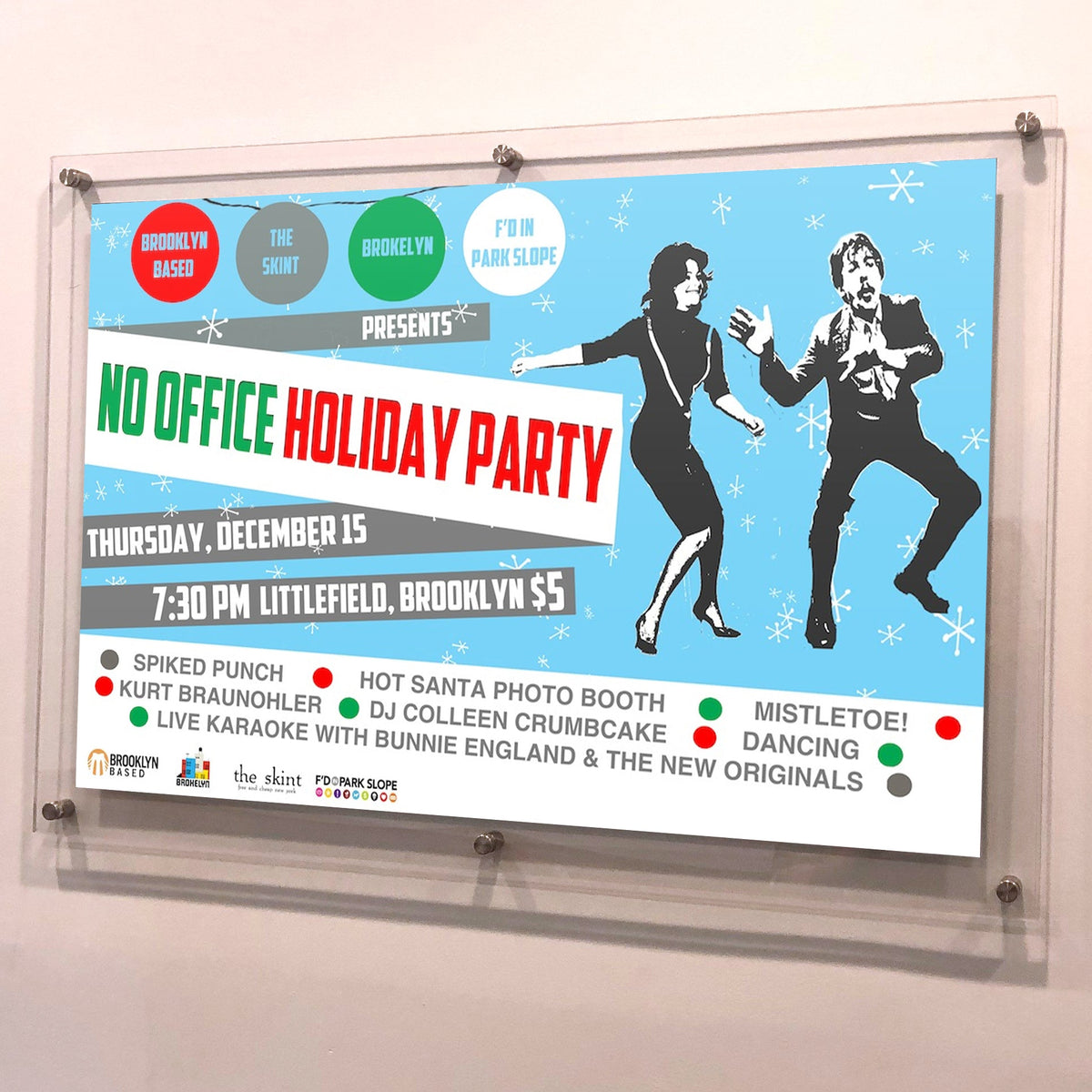 36x48 Standoff Acrylic Wall Sign Holder – PosterDisplays4Sale