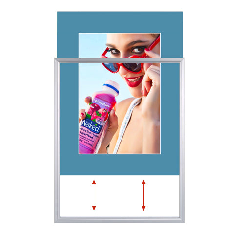 Designer 30x36 Slide In Frame for Posters with 4" Matboard ...