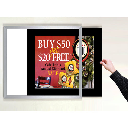 Designer Euro Style Slide In Picture Frame for Posters 11x17 + 3" Wide ...