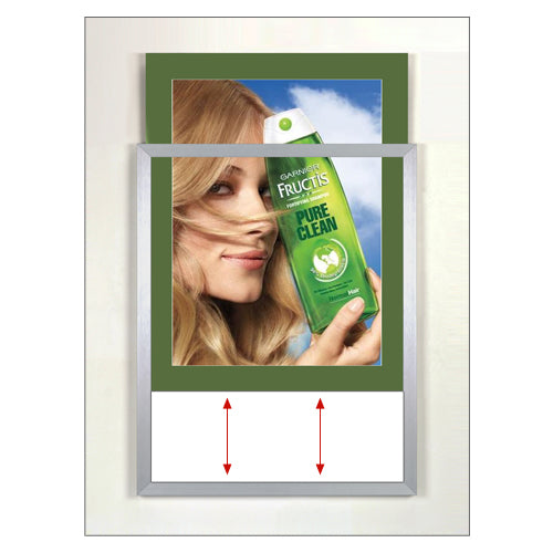 Designer Euro Style Slide In Picture Frame for Posters 2" Wide Matboard ...