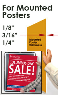 Extra Large 48x48 Poster Snap Frame for 1/8", 3/16", 1/4" Thick Boards ...