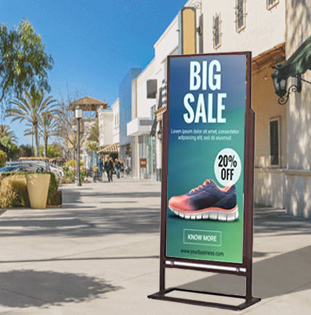 30x70 Jumbo Weather Warrior Sign Holder Display Free Shipping ...