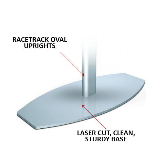 Large Format Poster Stand Display - 36x60 sign holder with 2 posts ...