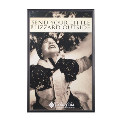 Large Wide-Face SwingFrame Metal Poster Frame - Swing Open + 15 Sizes ...