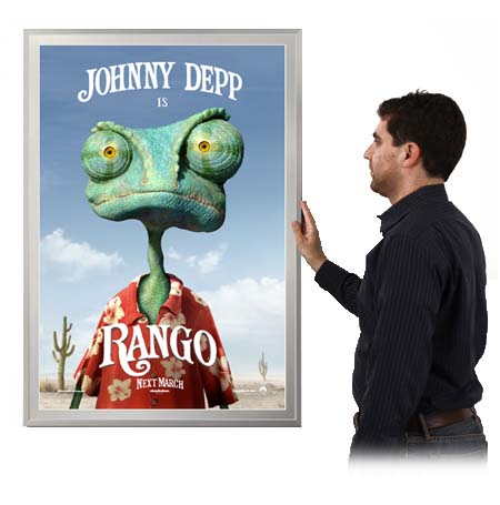 Classic Style Movie Poster Frame 27x39 + Matboard, Metal Picture Frame ...