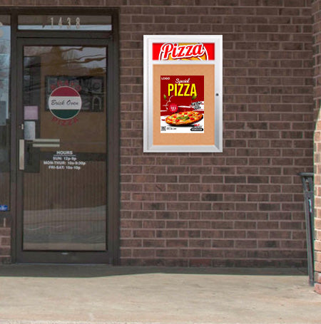 SwingCase 27 x 39 Outdoor Enclosed Poster with Header (Single Door ...