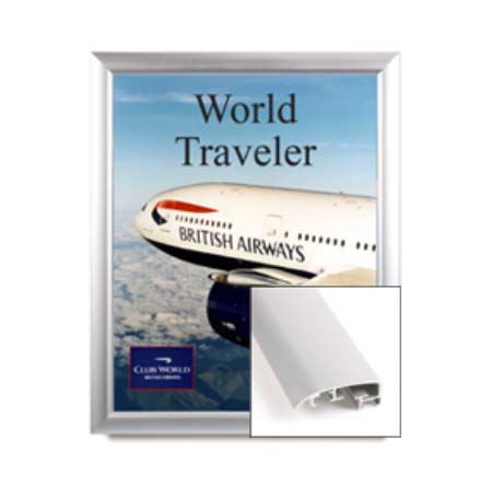 Swing Open Quick Change 24x60 Poster Display w Super Wide Face Metal ...