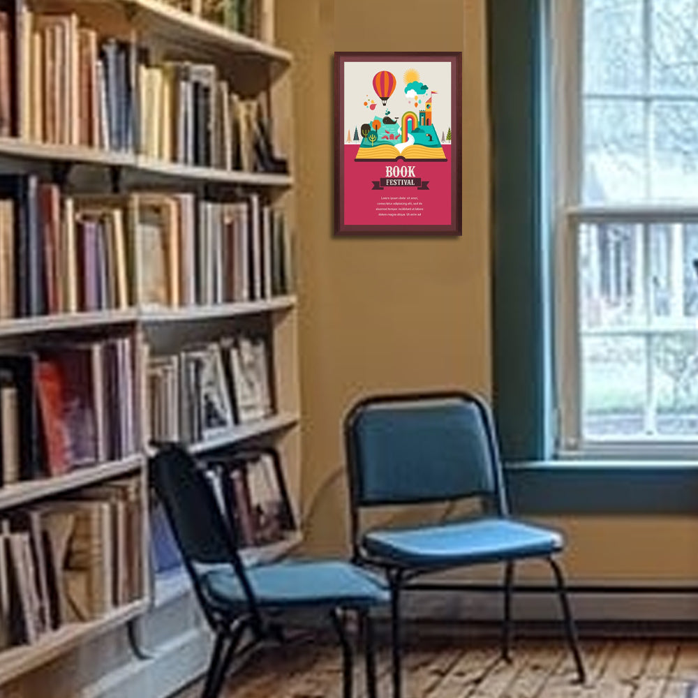 8.5x11 Frames | Swing Open, SwingFrame #361 Wood Poster Display Frame 8 ...