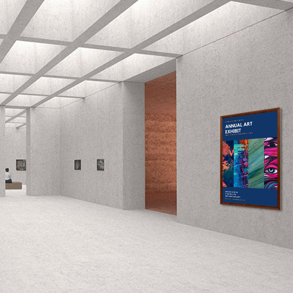 EXTRA-LARGE Wood 42x42 Frame Poster Snaps (1 1/4" Wood Profile ...