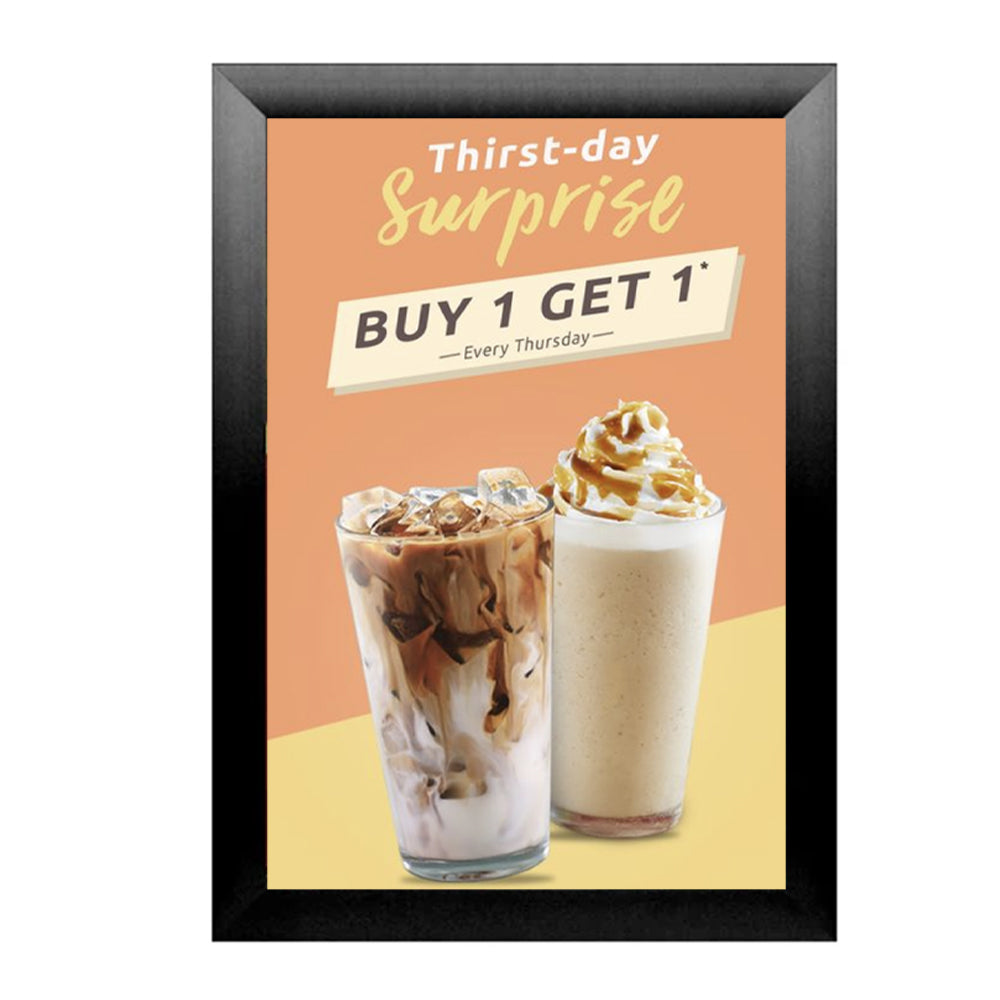 Extra Large 60x60 Poster Snap Frame - Fast Change Bold 2 1/2" Wide Edge ...