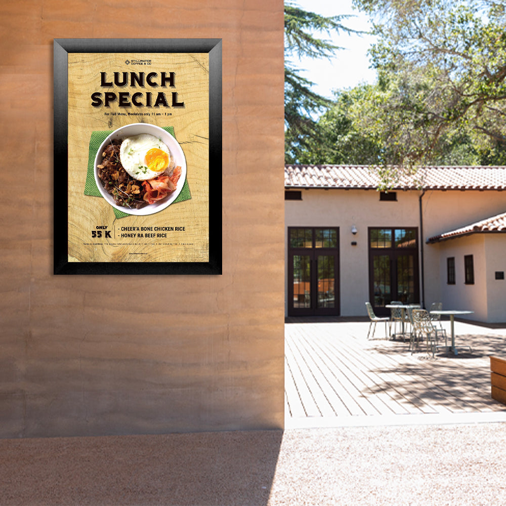 48x60 Poster Snap Frame with Bold 2 1/2" Profile for Mounted Graphics ...