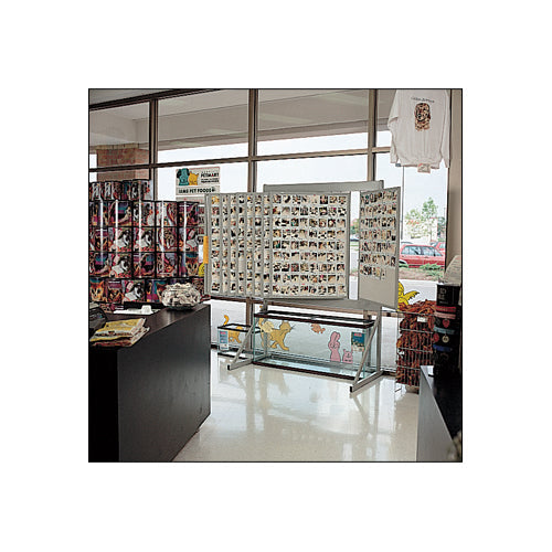 Straight Line Multi Panel Vinyl Tackboard Floor Displays in 3 Sizes ...