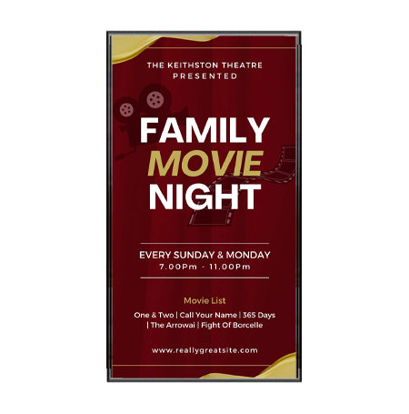 24x96 Extra Large Sign Frames | Economical Slide-In Quick Change ...