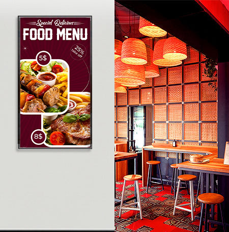 48x60 Extra Large Sign Frame | Economical Slide-In Beveled Metal Frame ...