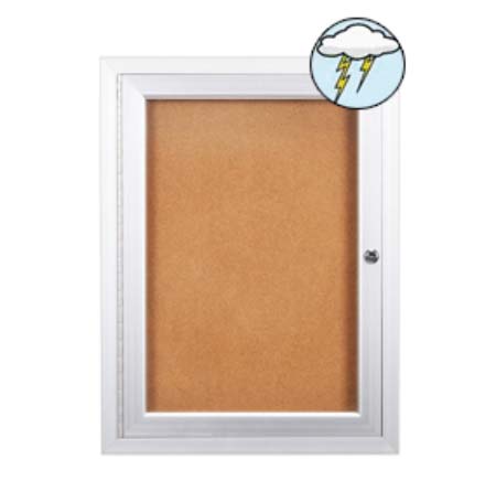 Outdoor Enclosed Poster Display Case 30 x 40 Single Locking Door ...