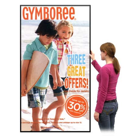 24x72 Extra Large Poster Frame | Fast Change Economical Slide-in Frame ...